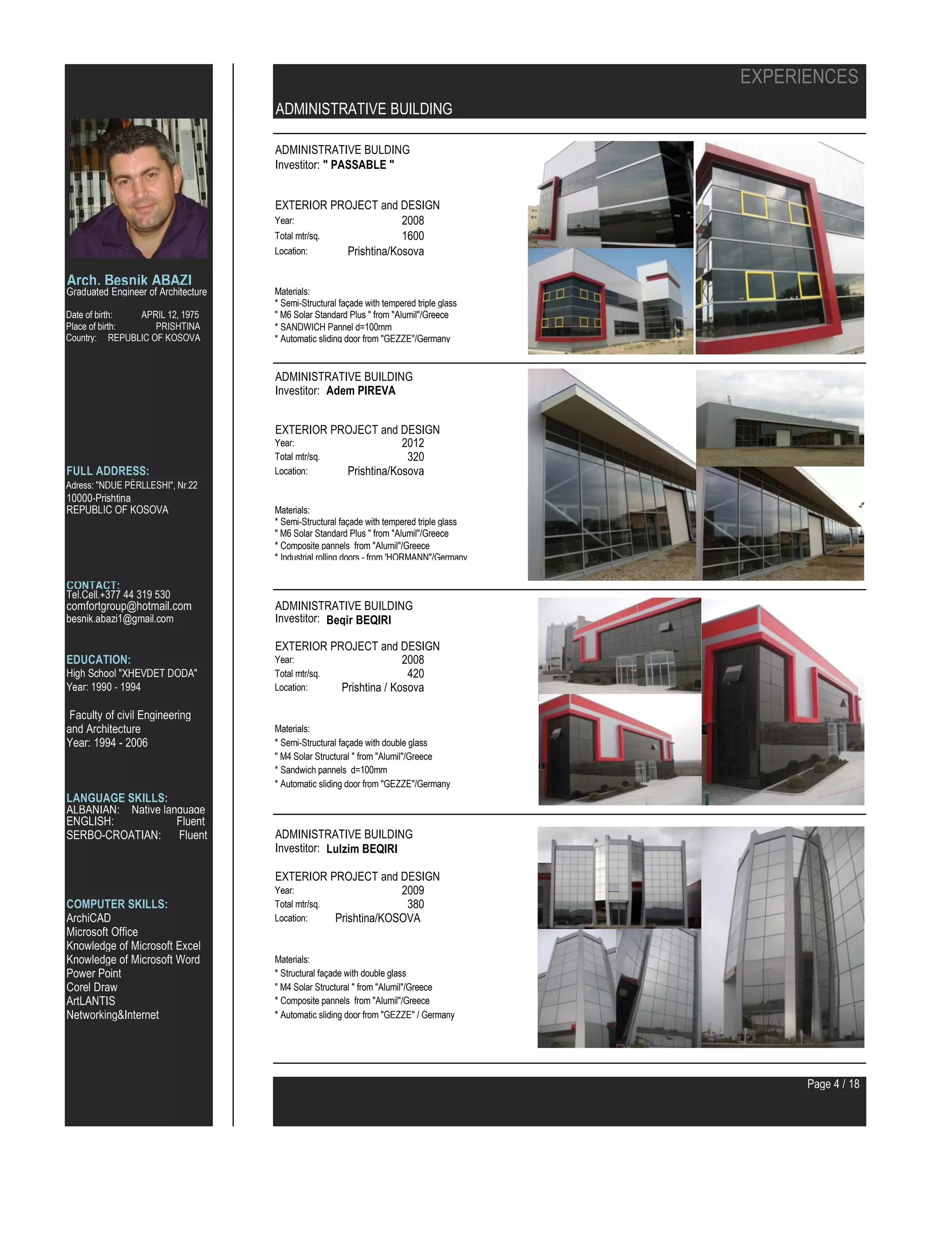 CV - Besnik ABAZI | PDF