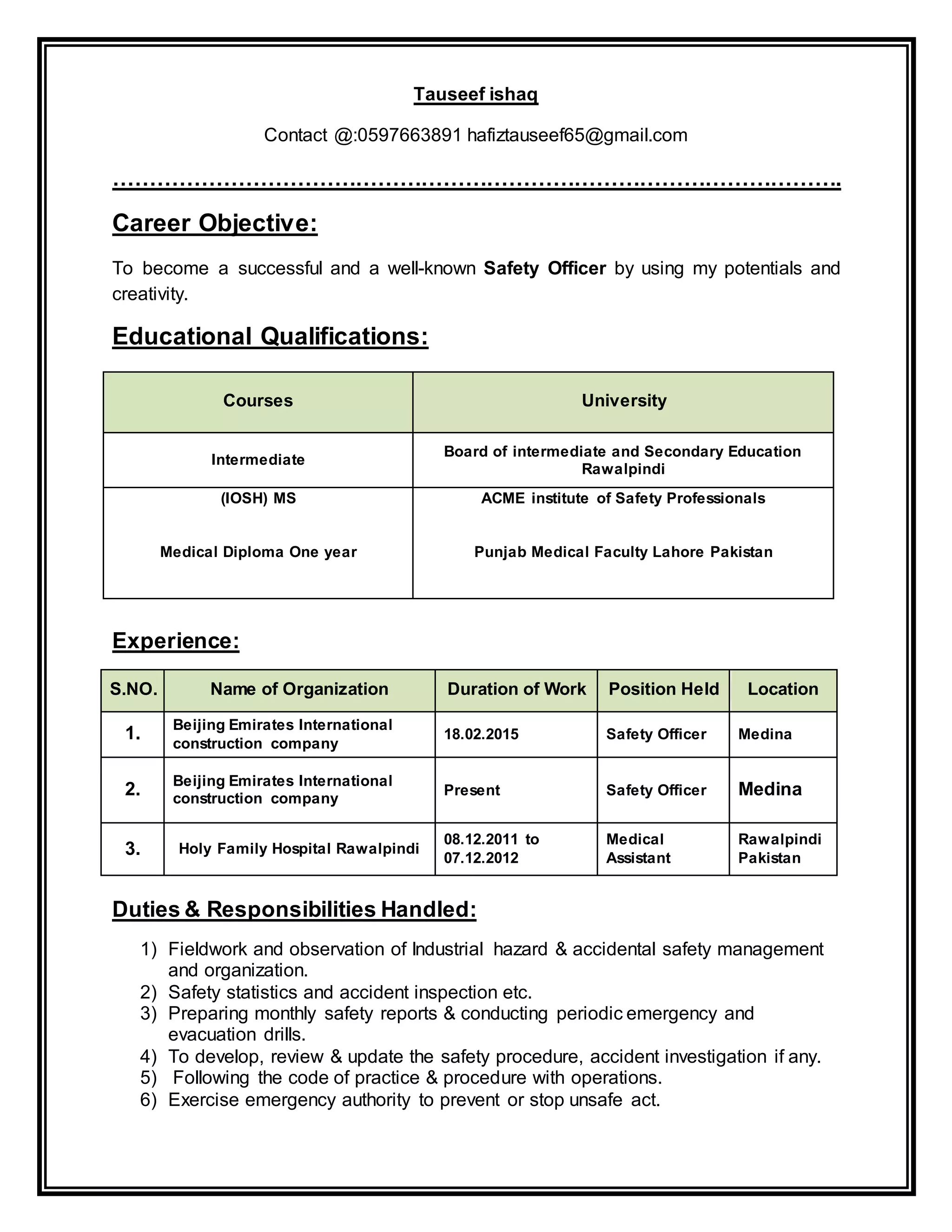 Taussef Ishaq cv | PDF