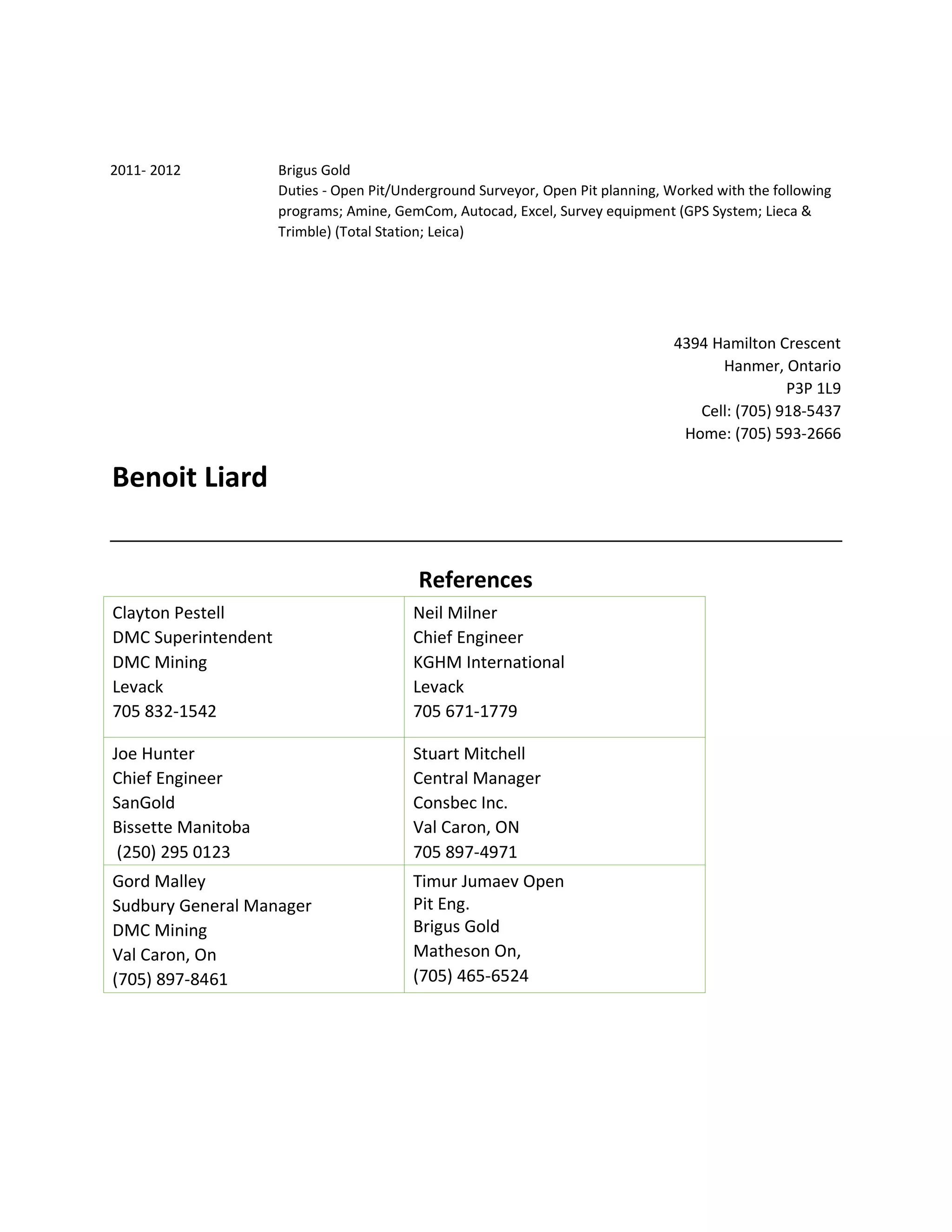 Benoit Liard Resume | PDF