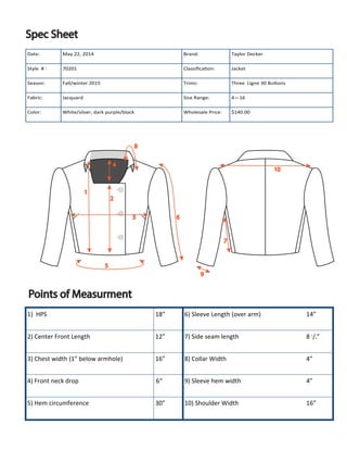 Tech Pack | PDF