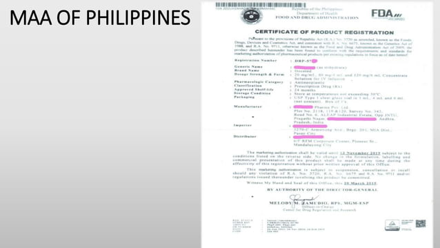 Marketing Authorization procedures in developed and developing ...