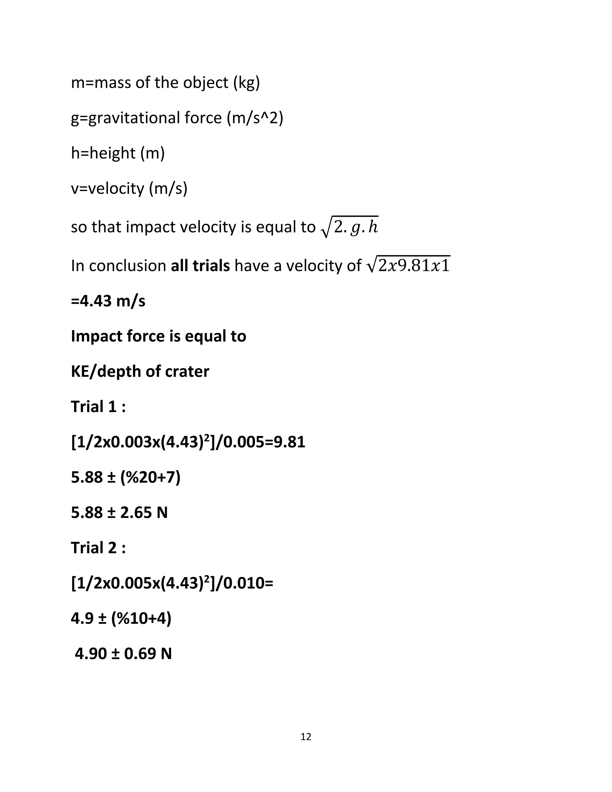 IB Physic Full Investigation | PDF