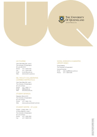 the university of Quensland | PDF