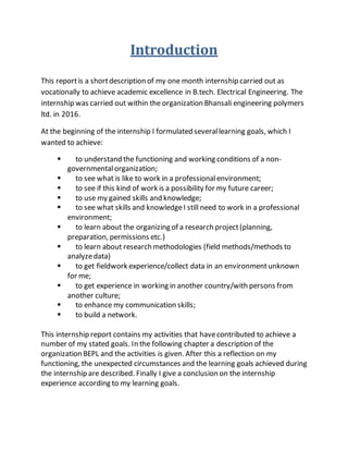 Internship report | DOCX