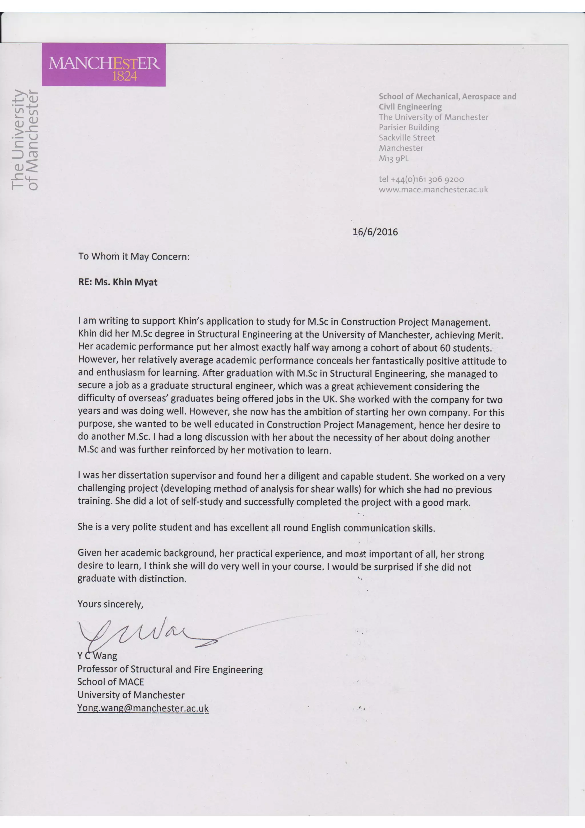 First Reference letter | PDF