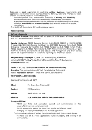 VEERAREDDY_TIBCO_MULESOFT_CONSULTANT | PDF | Cloud Computing | Internet