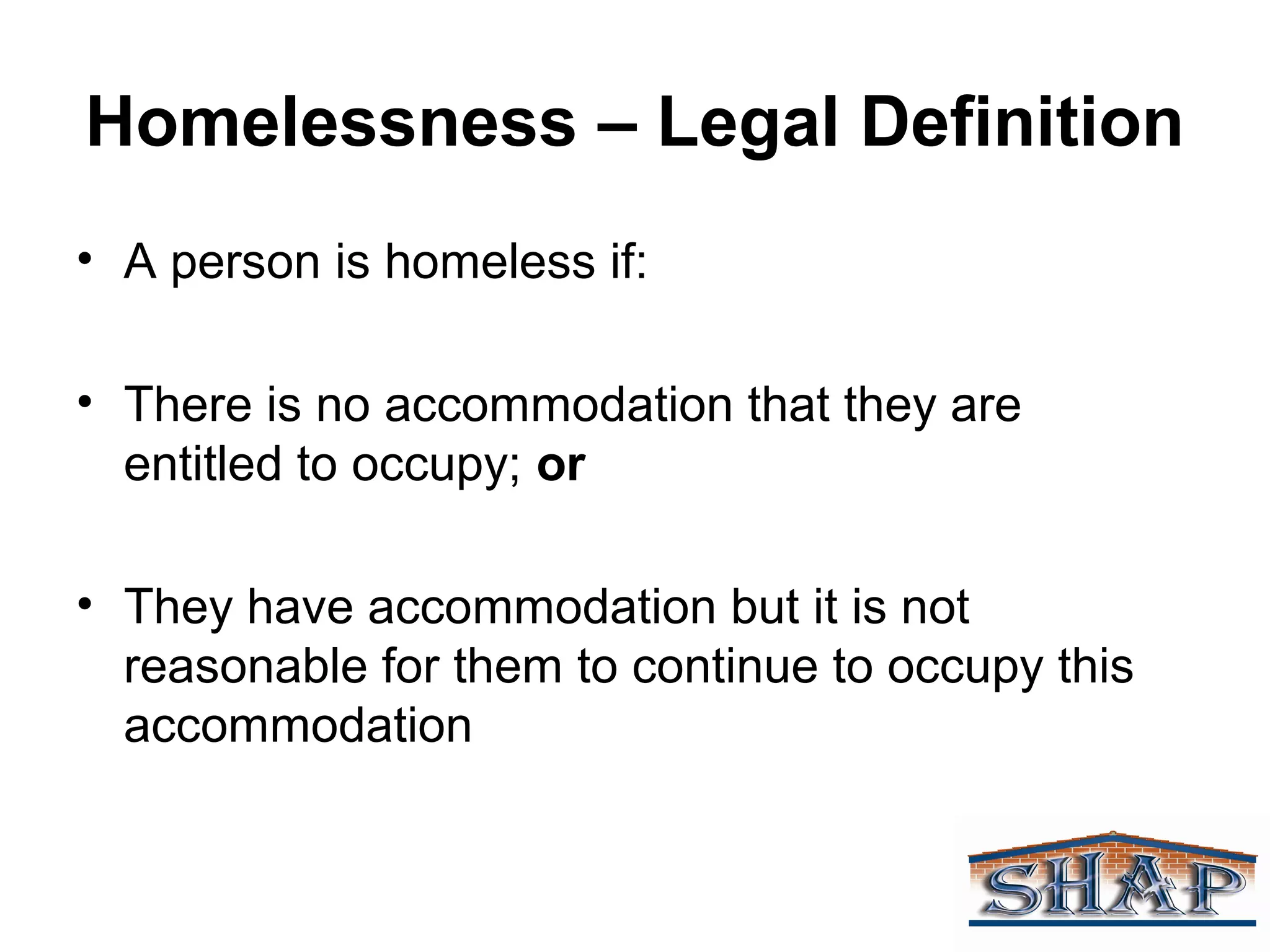 Housing & Homelessnes | PPT