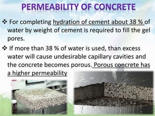 Permeability of concretre | PPTX