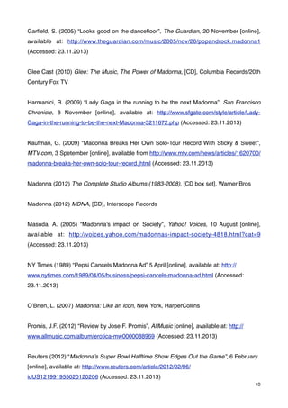 The Impact of Madonna’s Career on Pop Music Genre and Other Artists | PDF