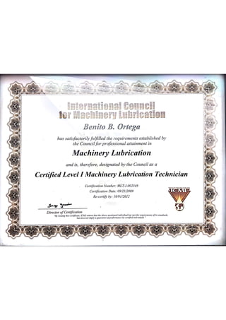 MLT I Certification | PDF