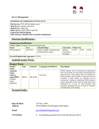 Pravin_Resume | PDF