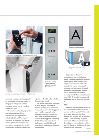 VTME ELEVATOR CONSULTANTS DUBAI ELEVATOR SIGNAL FIXTURES | PDF