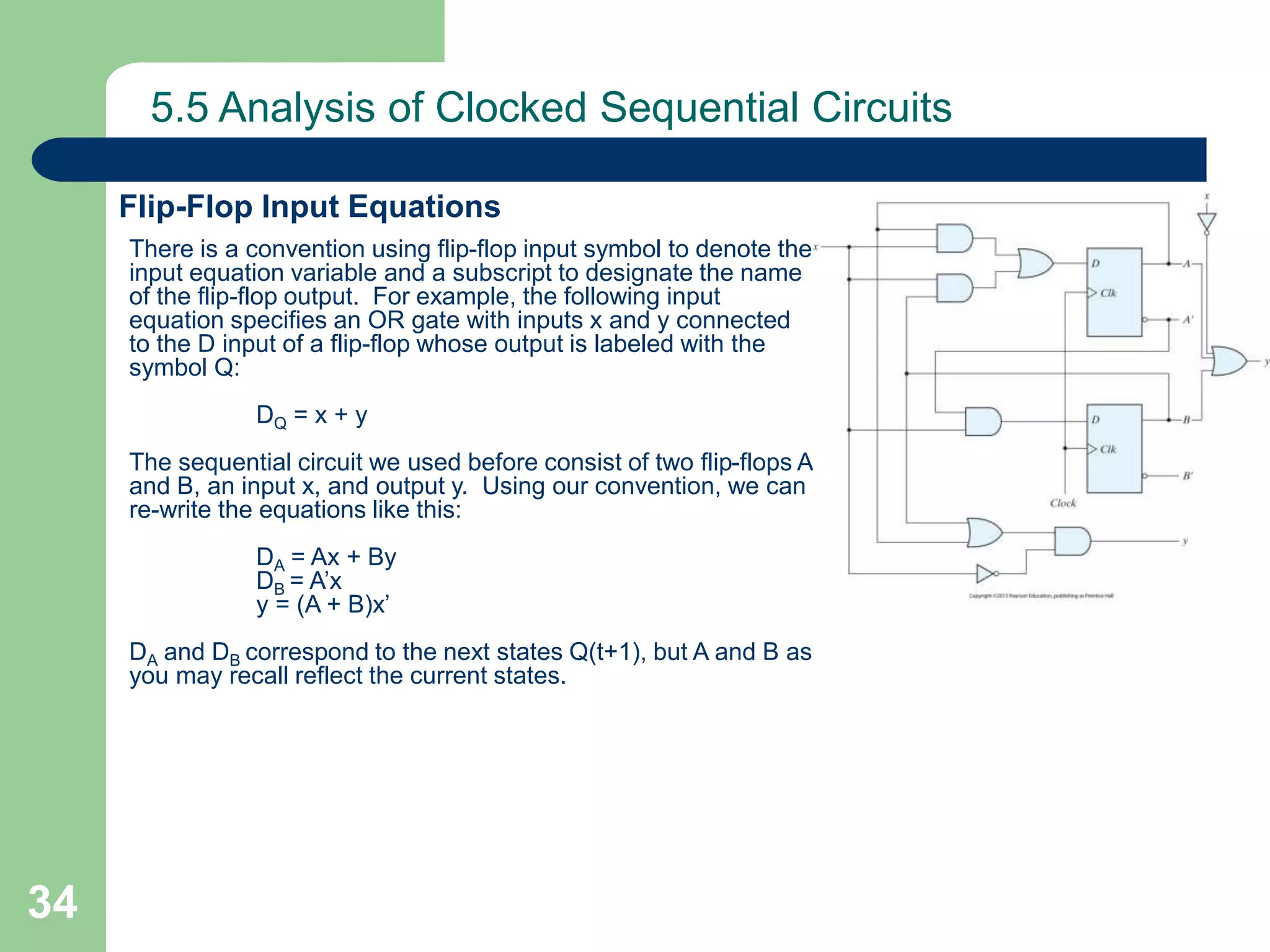Lecture 5 Synchronous Sequential Logic | PPTX | Data Storage and Warehousing | Computing