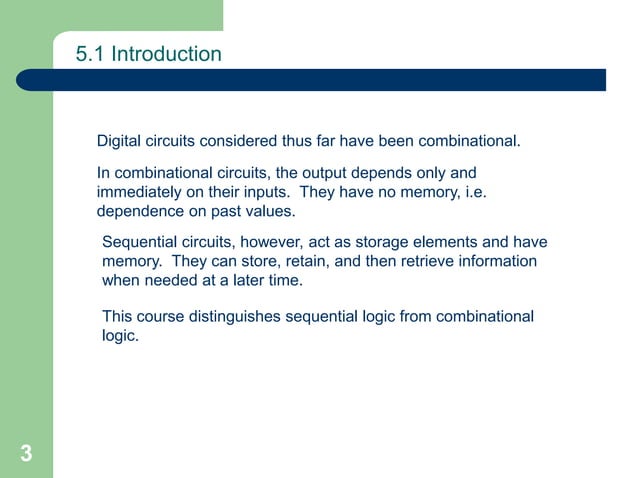 Lecture 5 Synchronous Sequential Logic | PPTX | Data Storage and Warehousing | Computing