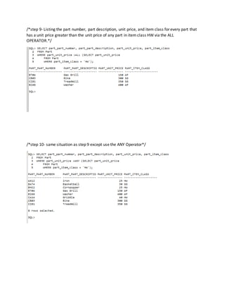 csc 239 lab 10 output | DOCX | Databases | Computer Software and Applications