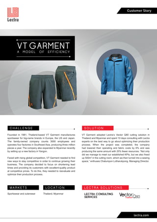 lectra-fashion and apparel-customer story-VT Garment-en | PDF