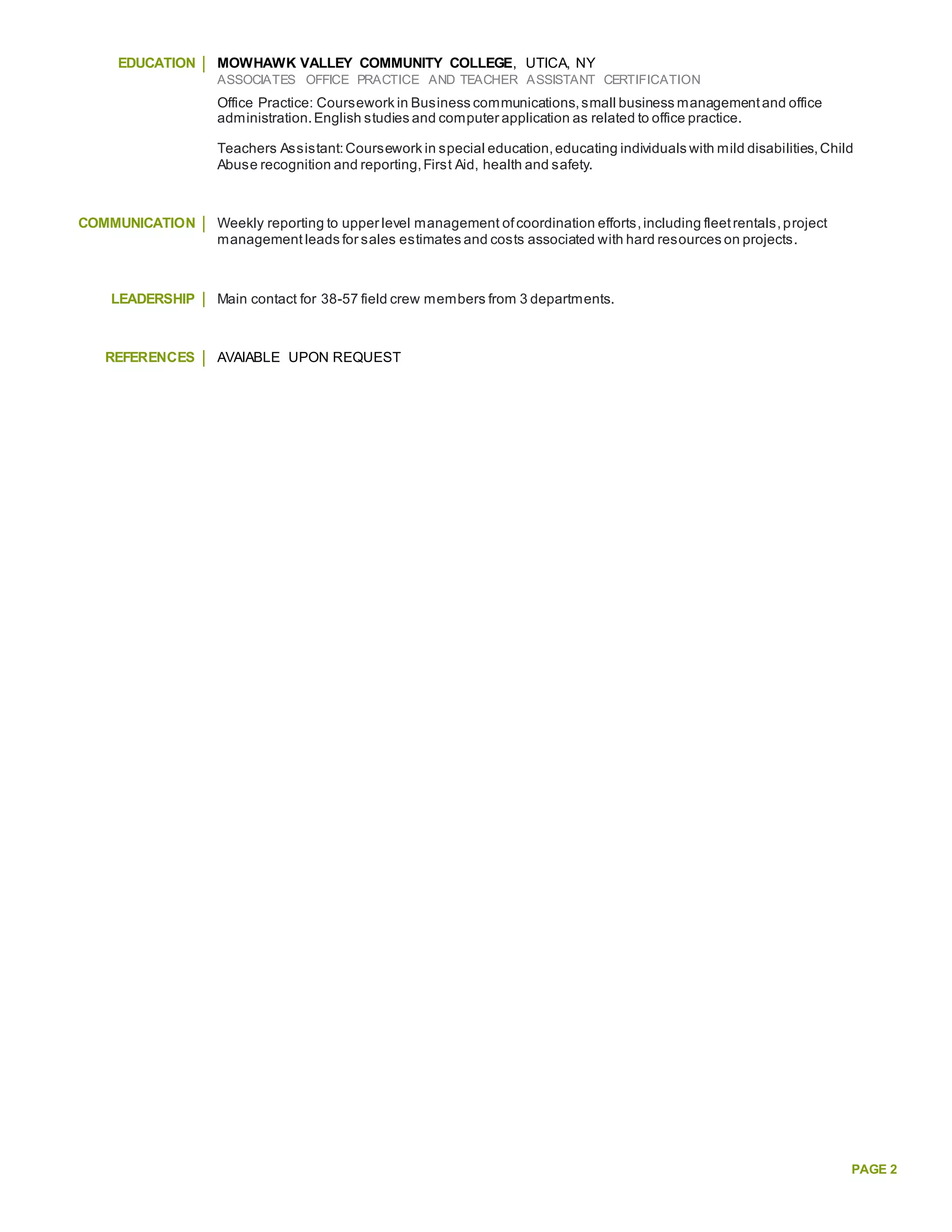 Jody Dausman_ Resume 2016 | PDF
