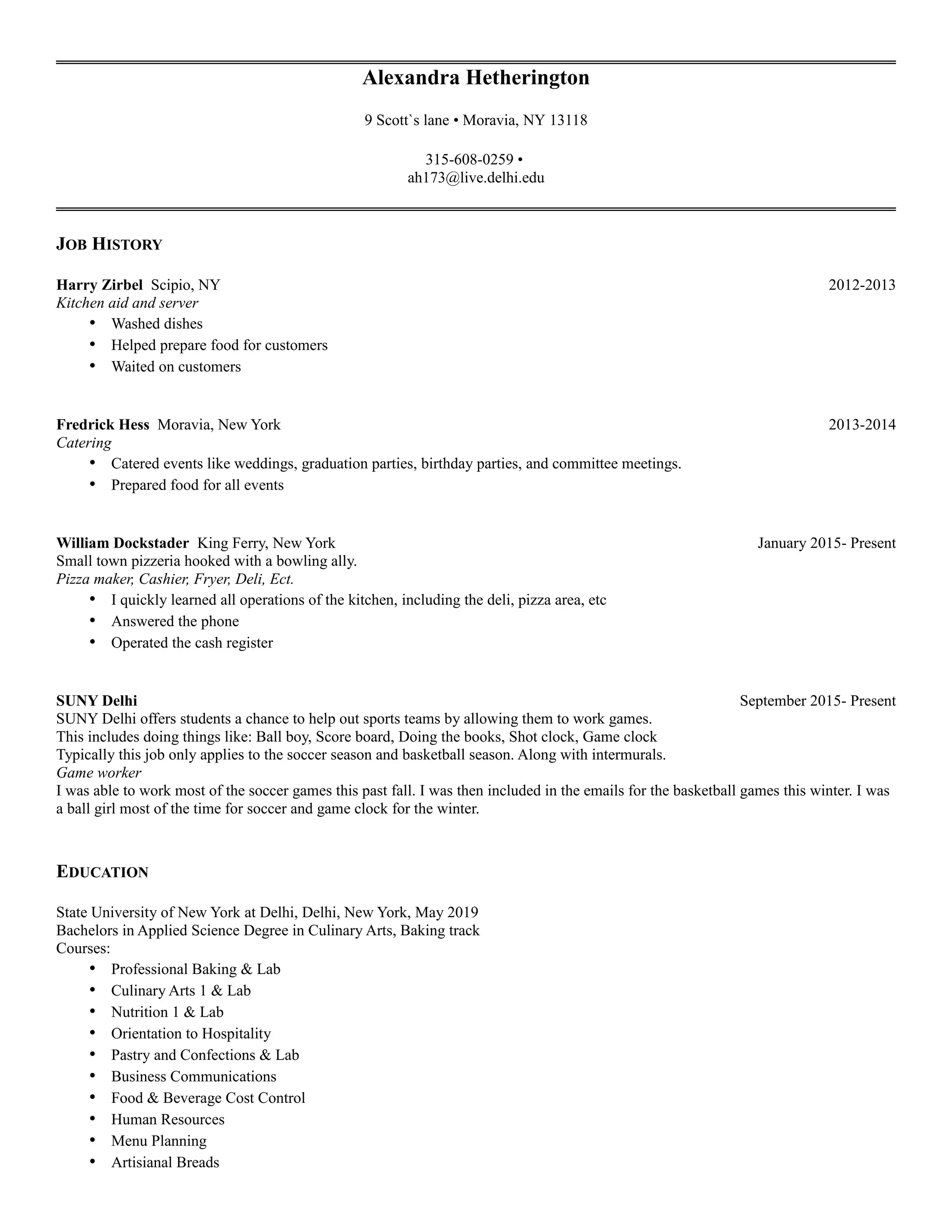 Resume | RTF