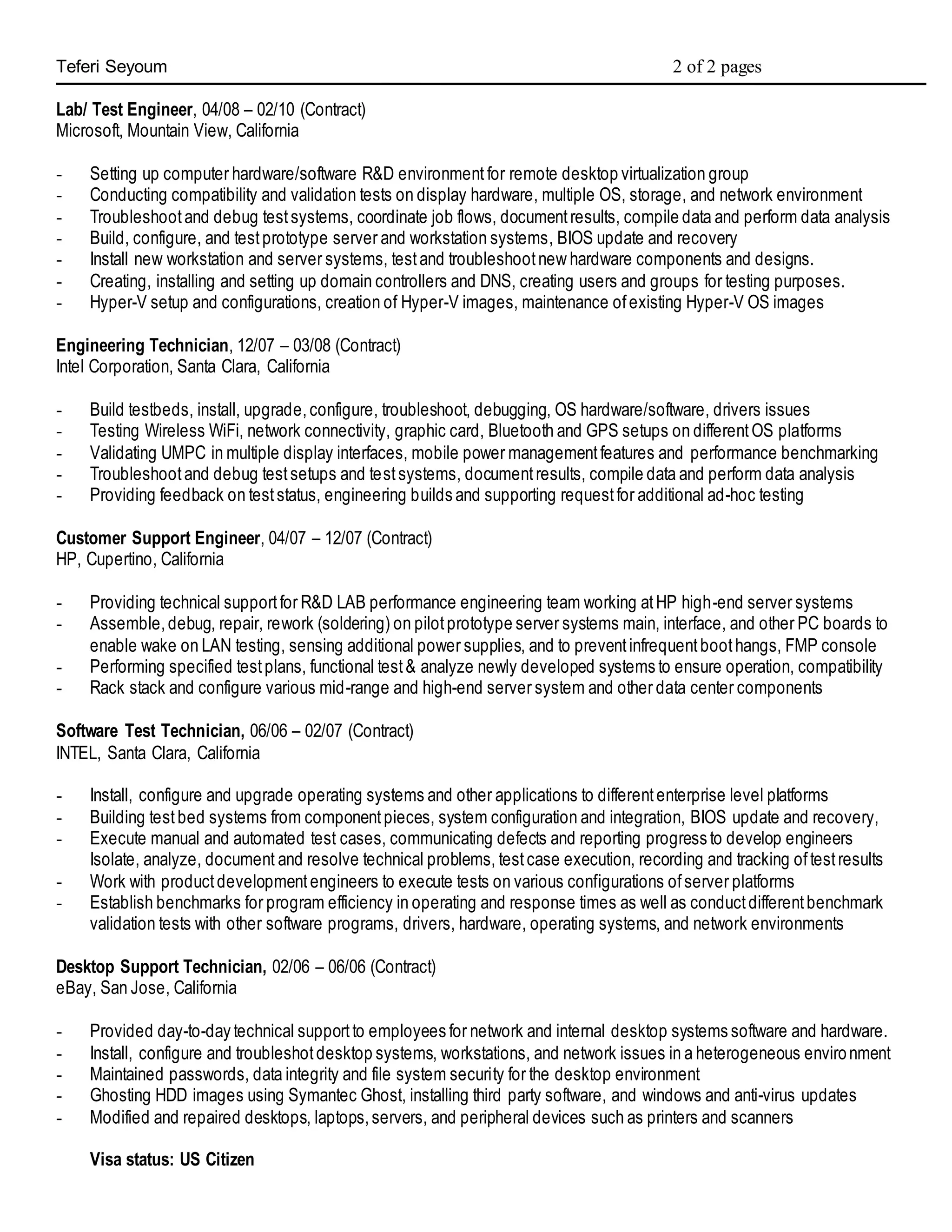 Teferi_Seyoum_Resume | PDF