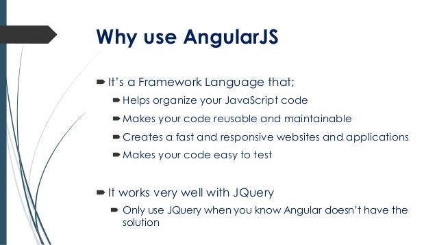 Angular Presentation