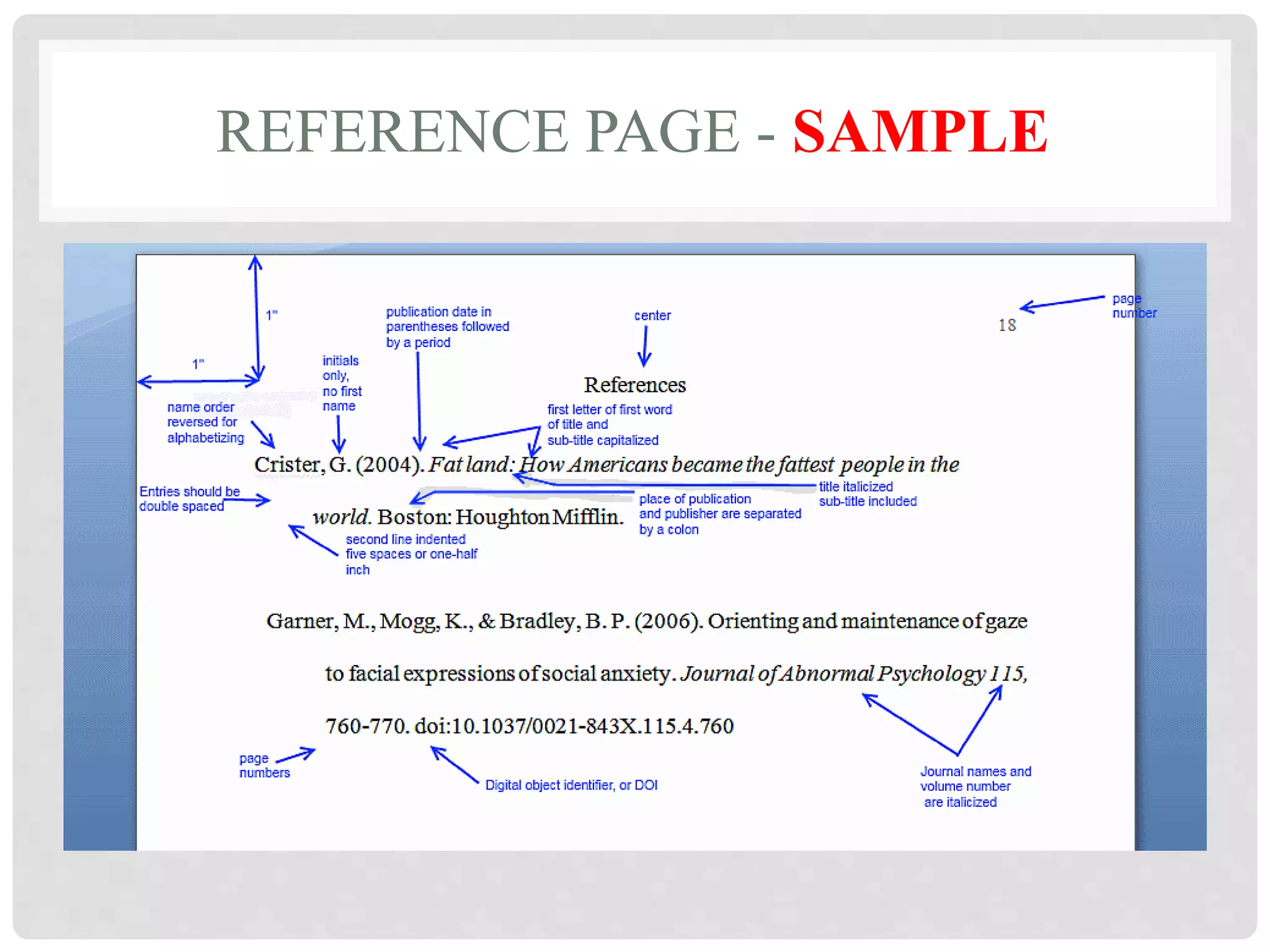 APA formatting PPT | PPTX