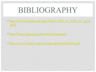 APA formatting PPT | PPTX