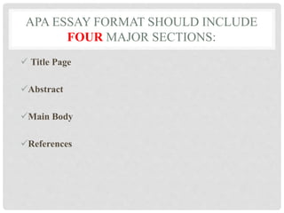 APA formatting PPT | PPTX