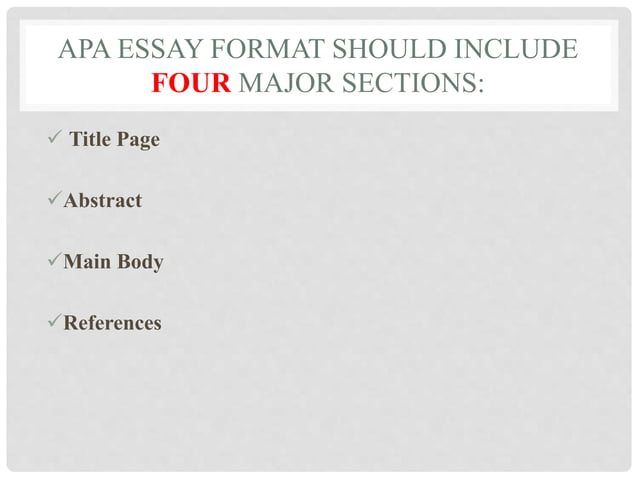 APA formatting PPT | PPT