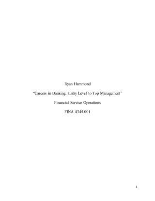 Careers in Banking | PDF