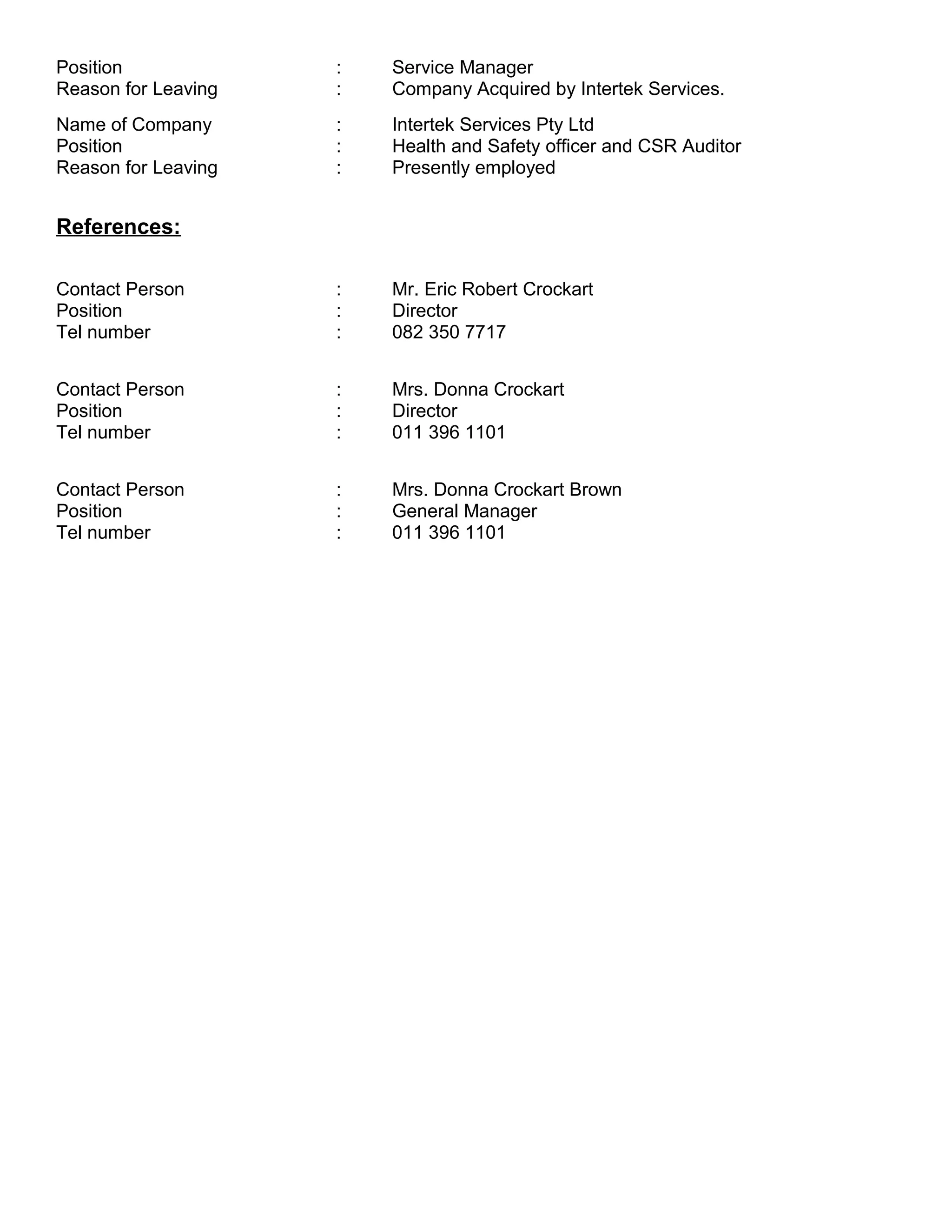 ALFRED D SKOSANA CV | PDF
