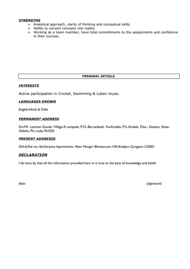 murali resume latest | DOC | Business and Finance