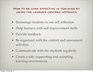 Learner Centered Syllabus | PPT