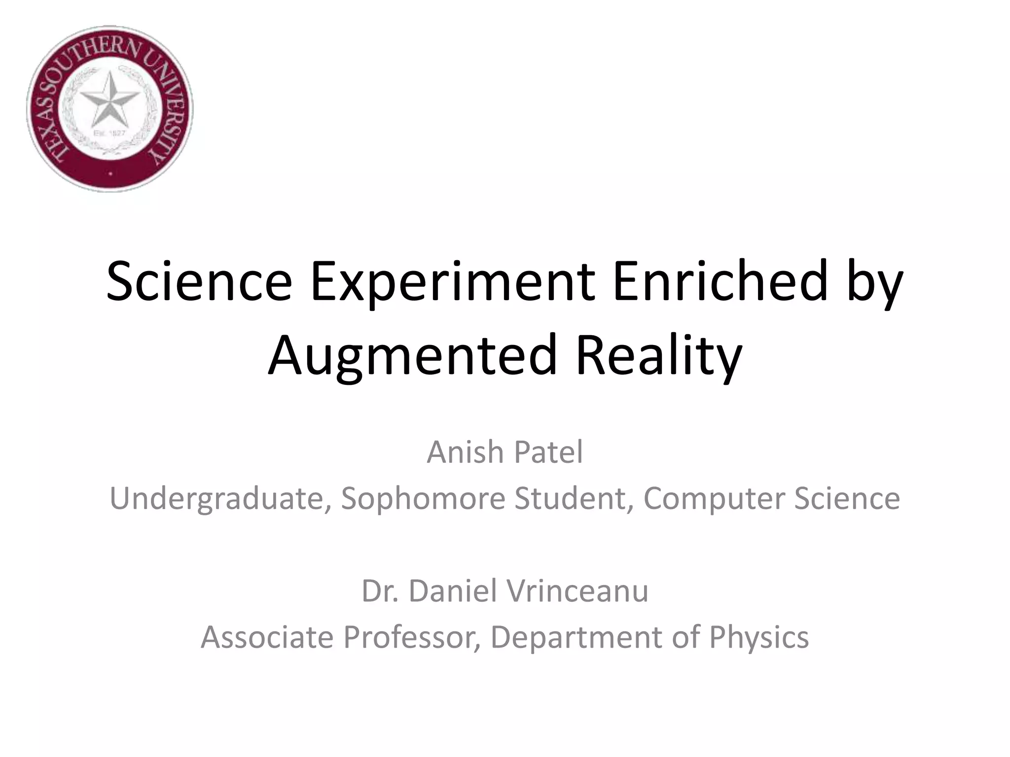 ANISH_and_DR.DANIEL_augmented_reality_presentation | PPTX