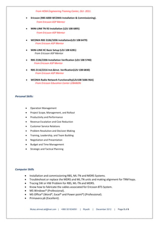 Eng Mutaz Ahmed Ali (Senior Project Manager Resume) | PDF