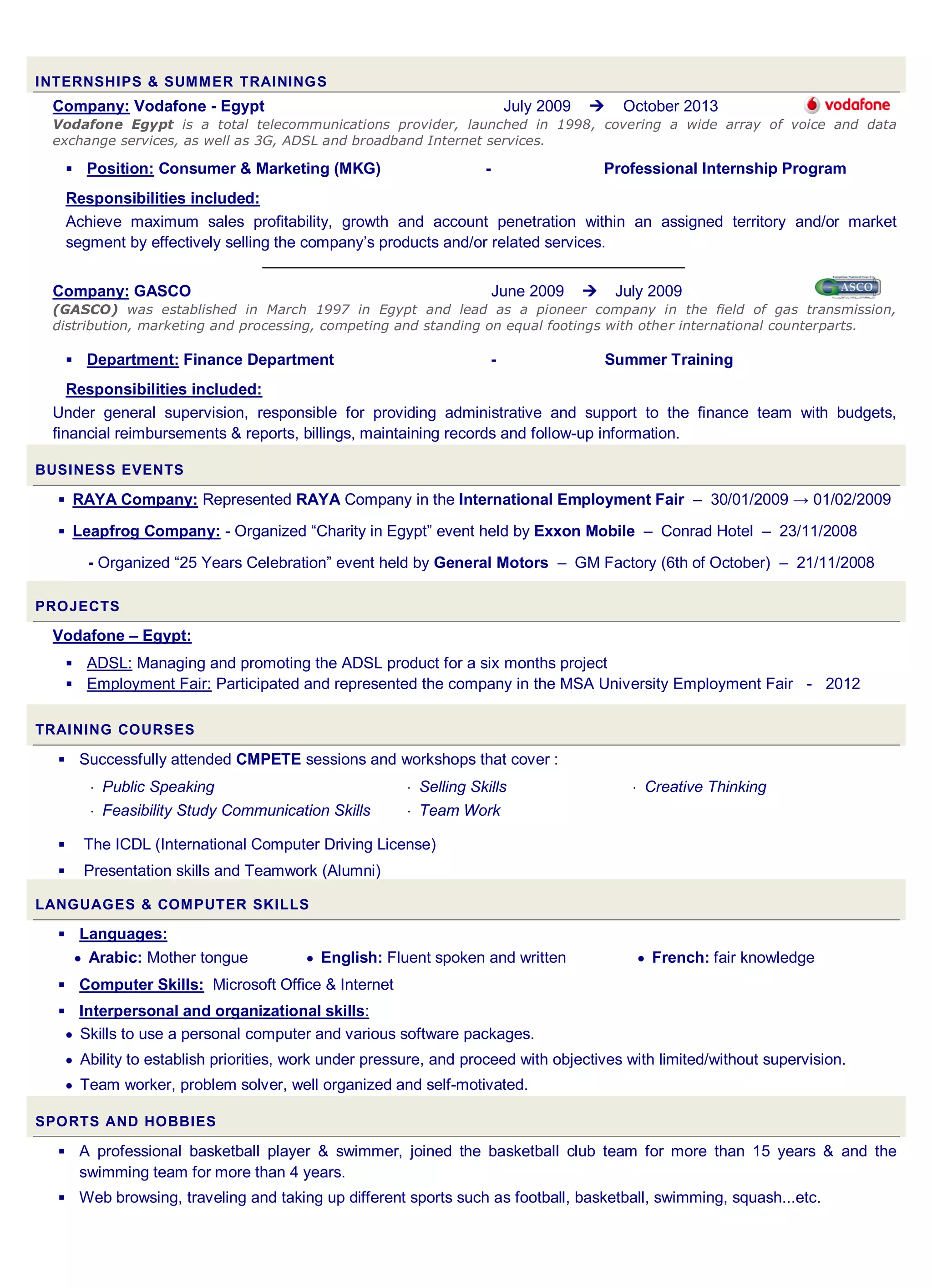 Khaled Thabet CV | PDF
