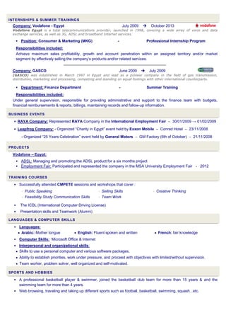 Khaled Thabet CV | PDF