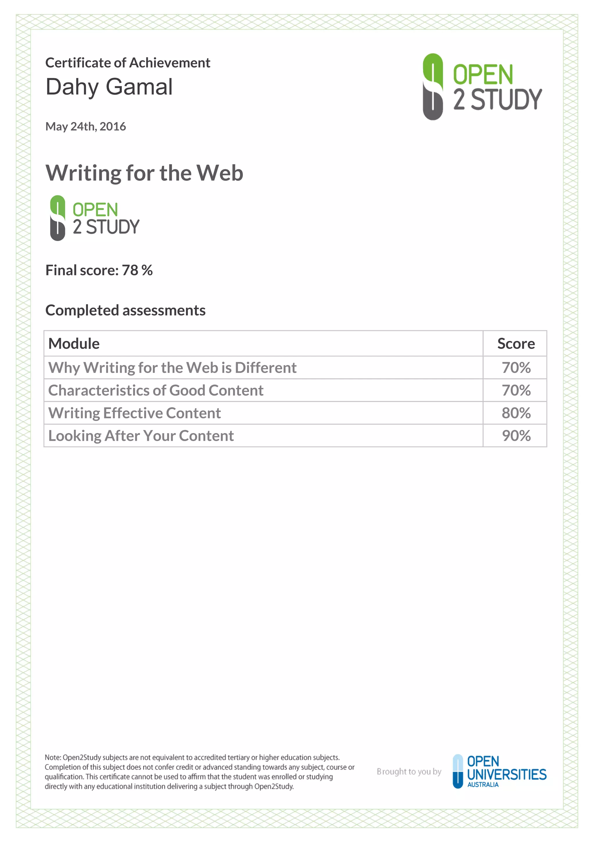 Subject_Certificate_24_May_2016 | PDF