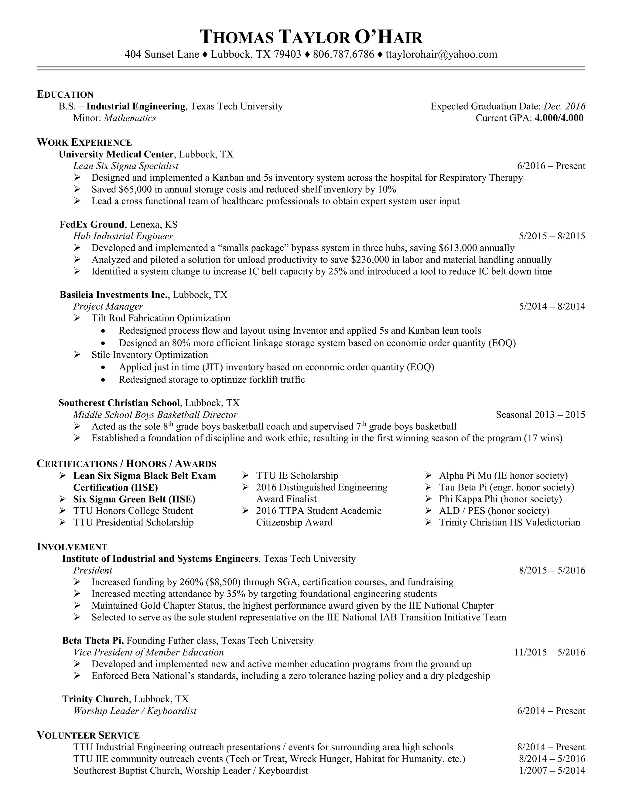 TTO Resume | PDF