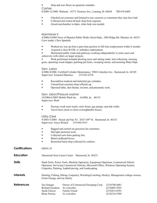 Gerard M. White resume | DOC