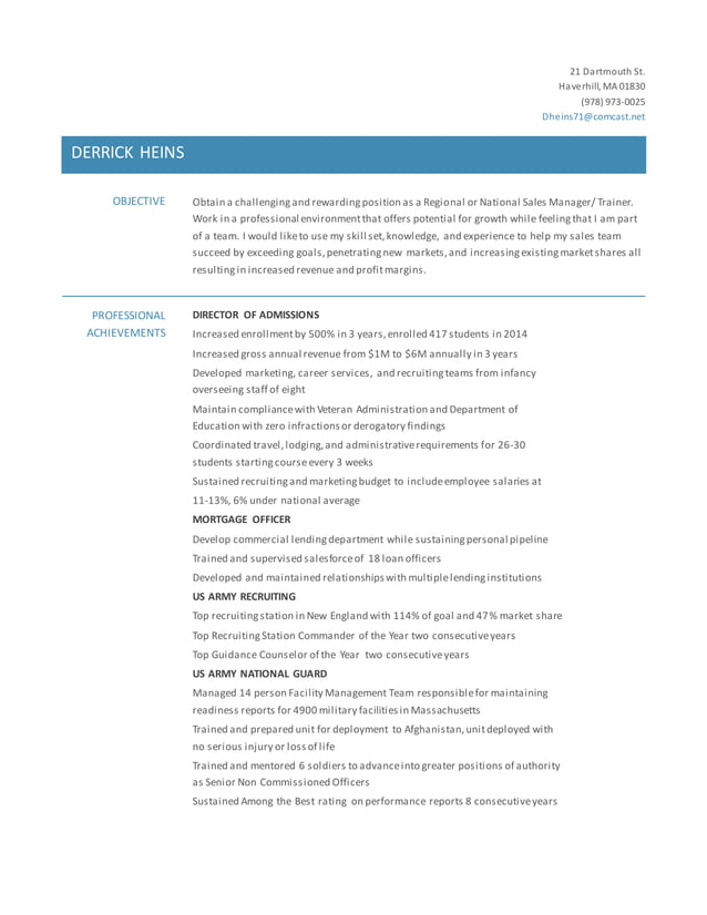Derrick Heins Resume | DOCX