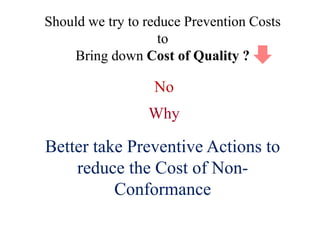 Cost Reduction using QMS-1 | PPTX