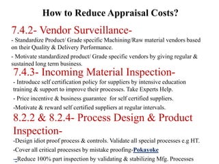 Cost Reduction using QMS-1 | PPTX