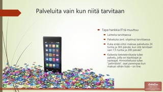 Turvaa ja palveluita | PPT