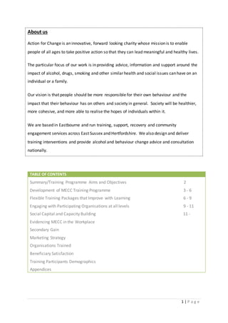 MECC Evaluation Report 2014 | DOCX | Substance Abuse | Diseases and ...