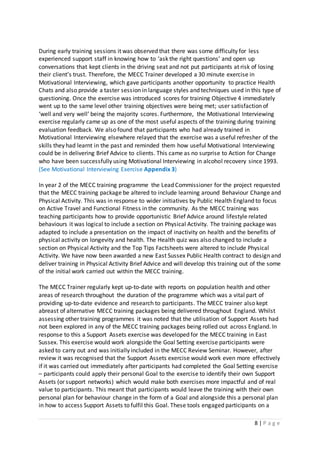 MECC Evaluation Report 2014 | DOCX | Substance Abuse | Diseases and ...