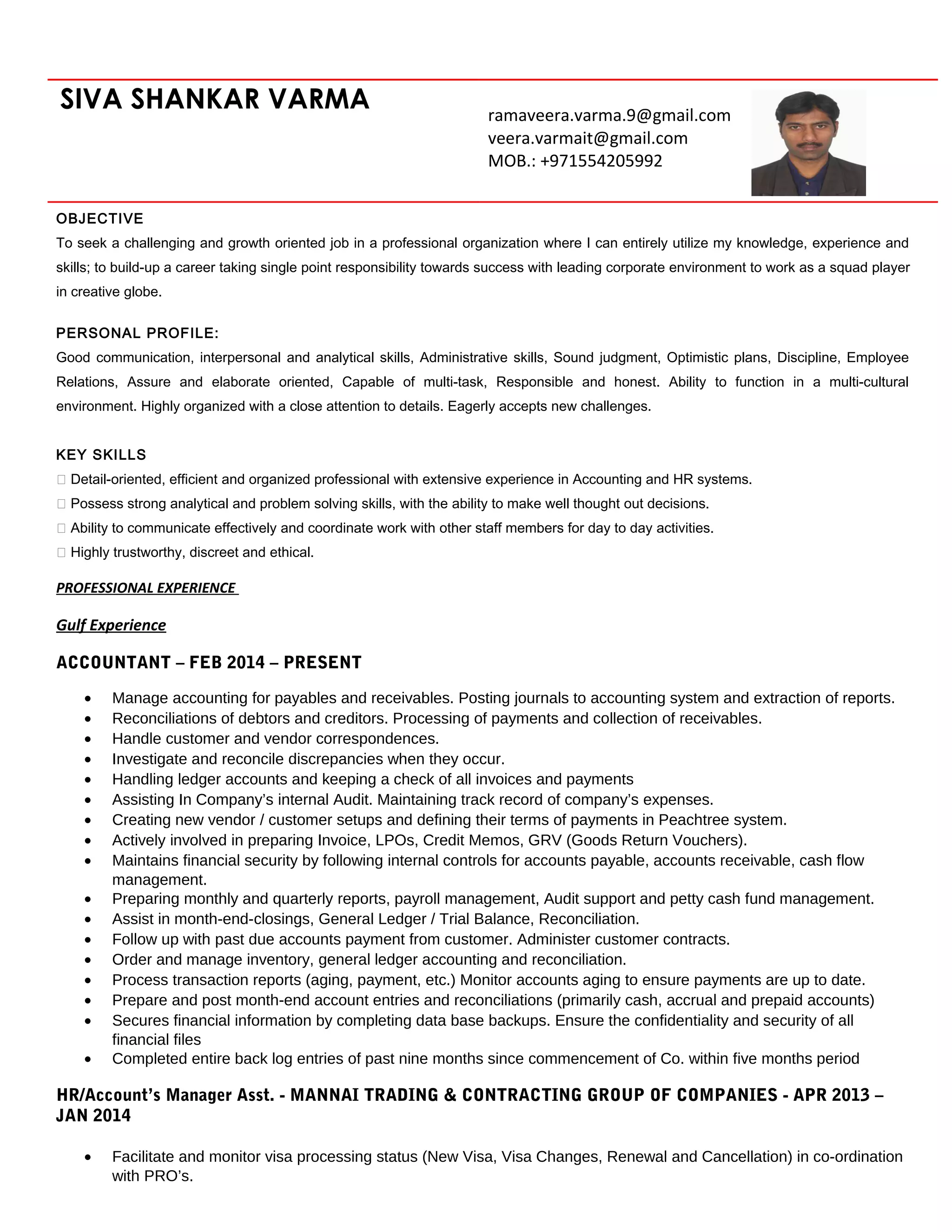 SIVA SHANKAR VARMA -CV New | PDF