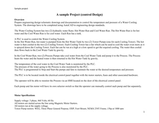 A sample Control Design Project | PDF
