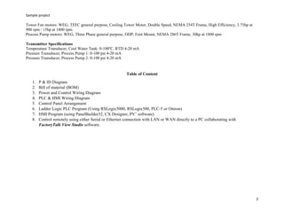 A sample Control Design Project | PDF