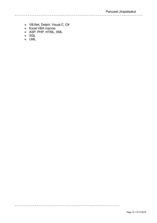 CV - Panuwat_Jirapatsakul | PDF