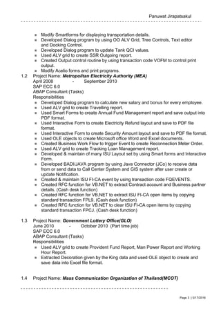 CV - Panuwat_Jirapatsakul | PDF